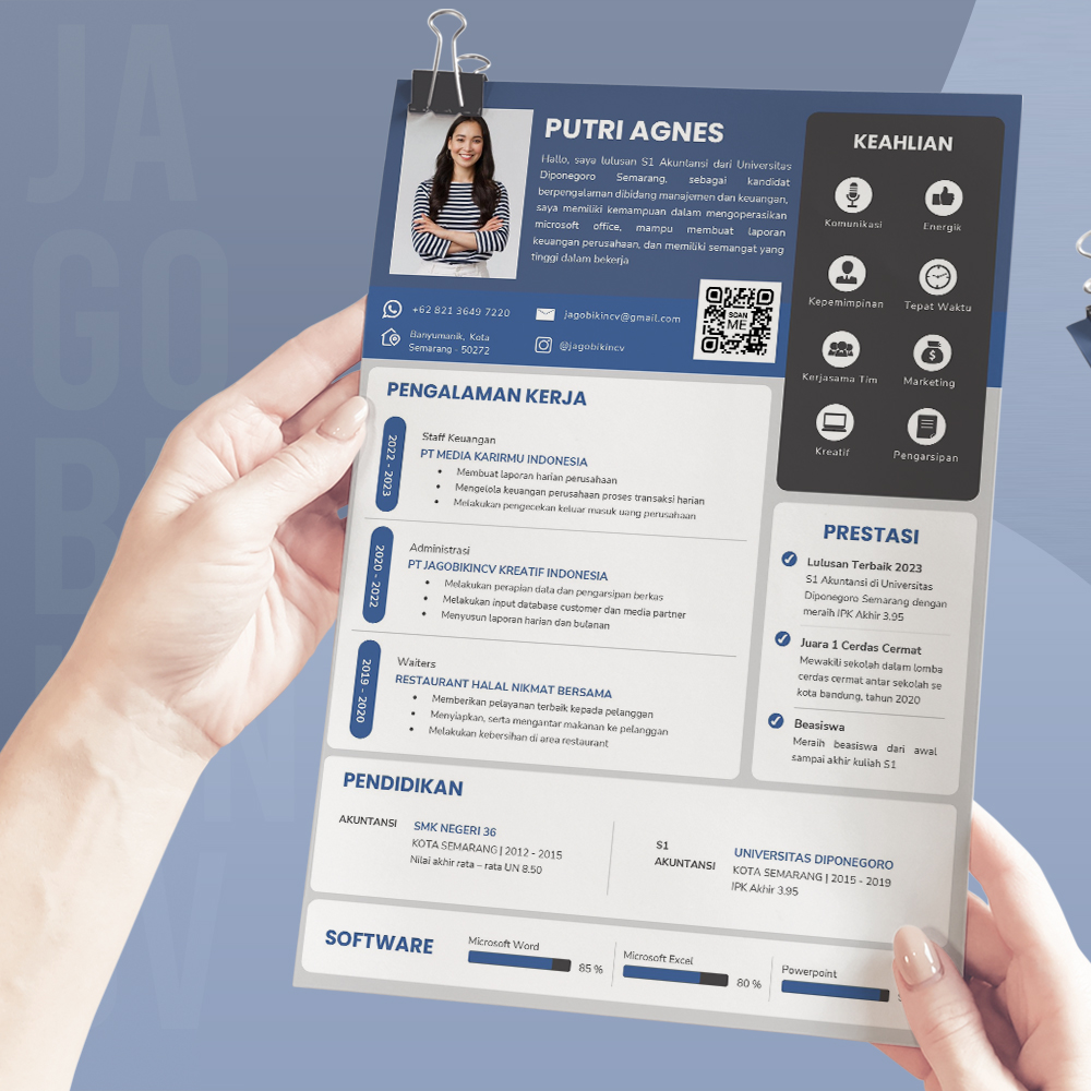 Template CV dan Surat Lamaran Kode 072